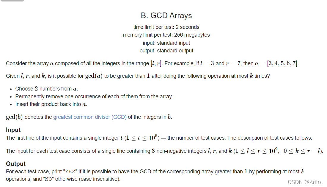 B. GCD Arrays_b. gcd arrays time limit per test2 seconds memory -CSDN博客