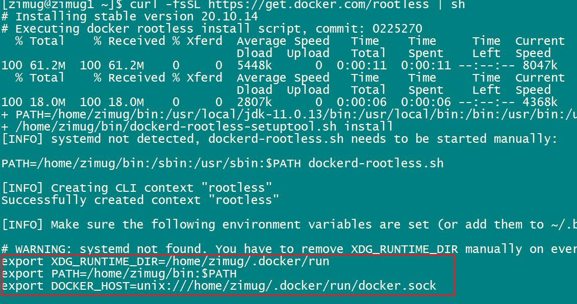 【docker系列】使用非root用户安装及启动docker(rootless模式运行)_非root用户安装docker-CSDN博客