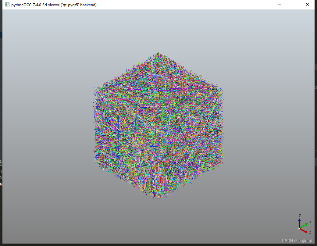 第二章：pythonocc官方demo 案例92（自定义graphic3d类来渲染显示大量线段）python Occ 显示线 Csdn博客 1186