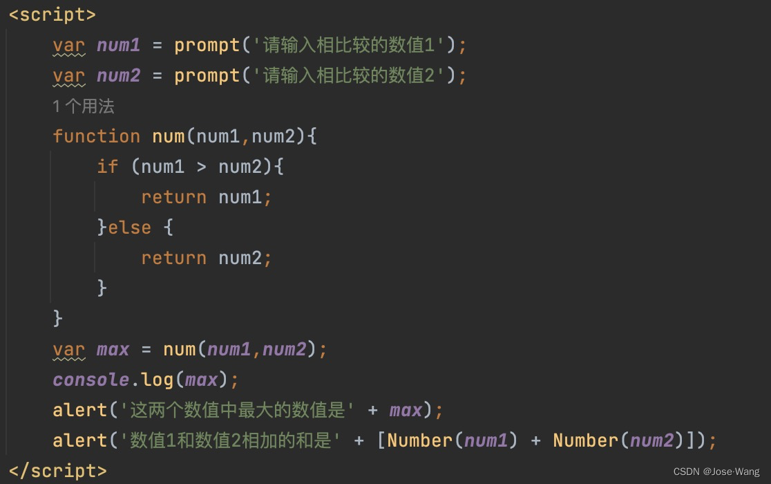 JavaScript最大值与求和示例-CSDN博客