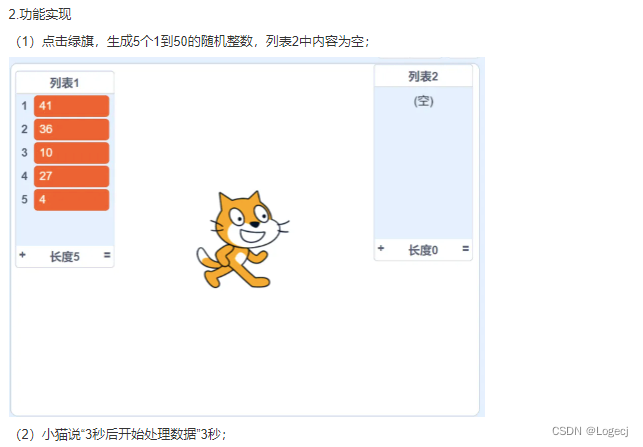 图形化编程题:列表排序,scratch编程实现代码 电子学会20243四级考试题编程题第一题scratch列表排序 Csdn博客