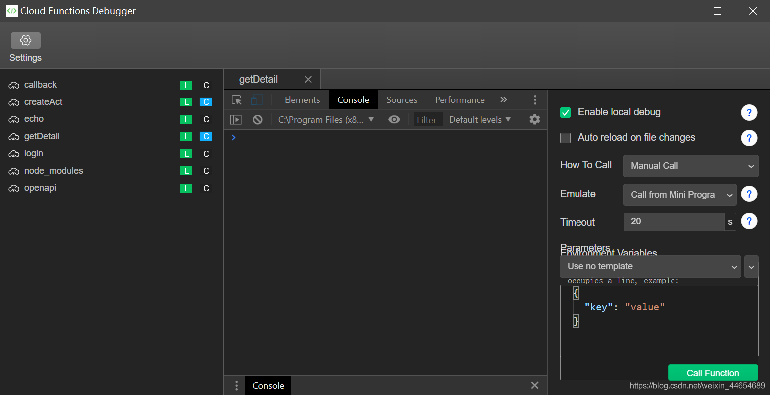 微信小程序云函数本地调试及遇到的问题async Stack Traces In Debugger Are Not Available O Csdn博客