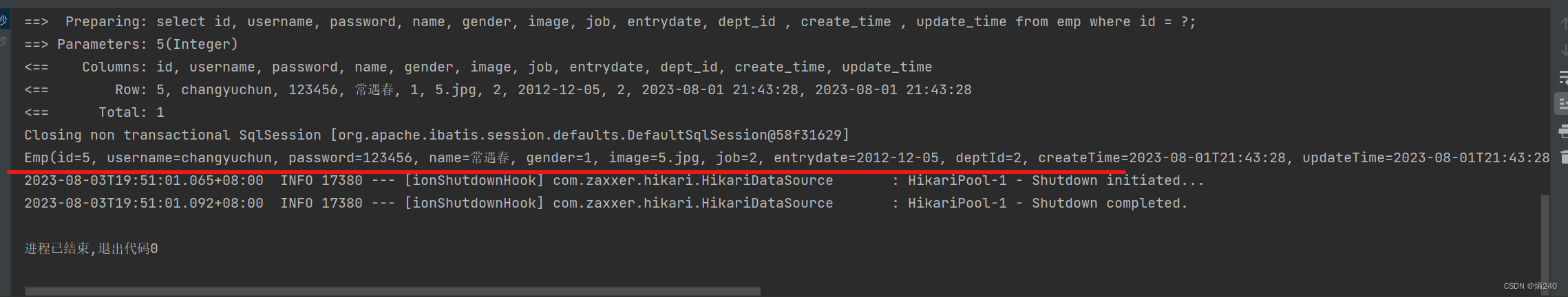 MyBatis-基础操作-CRDU_int delete = empmapper.delete(14); system.out.prin-CSDN博客