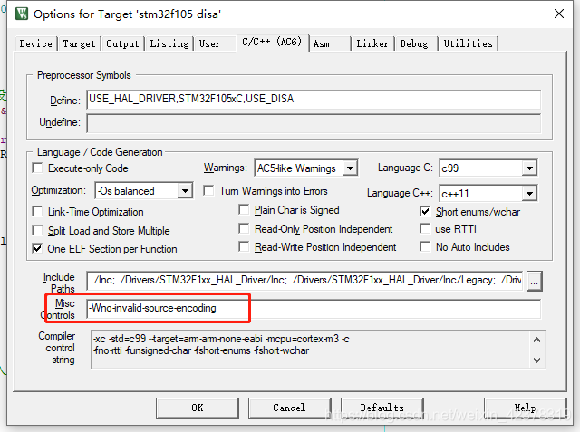 keil 使用AC6 中文警告解决办法_keil5c出现ac6-CSDN博客