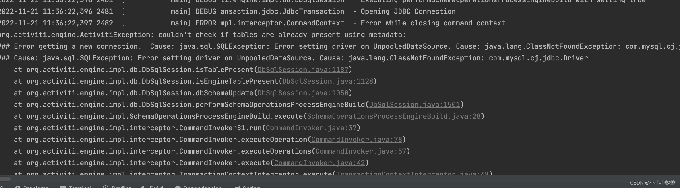 Error setting driver on UnpooledDataSource. Cause: java.lang.ClassNotFoundException: com.mysql ...