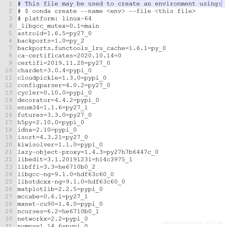 conda/pip导出environment.yml/requirements.txt_conda create --name --file ...