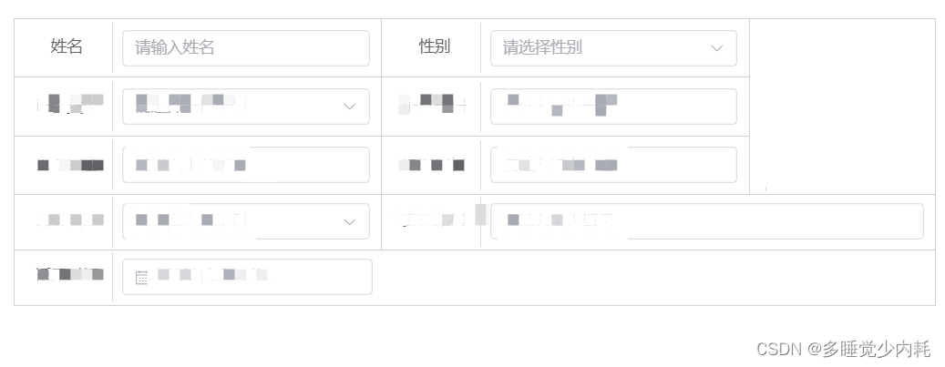 封装vue3element Plus表单组件,并嵌套表格合并单元格在vue3中使用elementplus组件表格套表单 表单再套表格 Csdn博客 4264