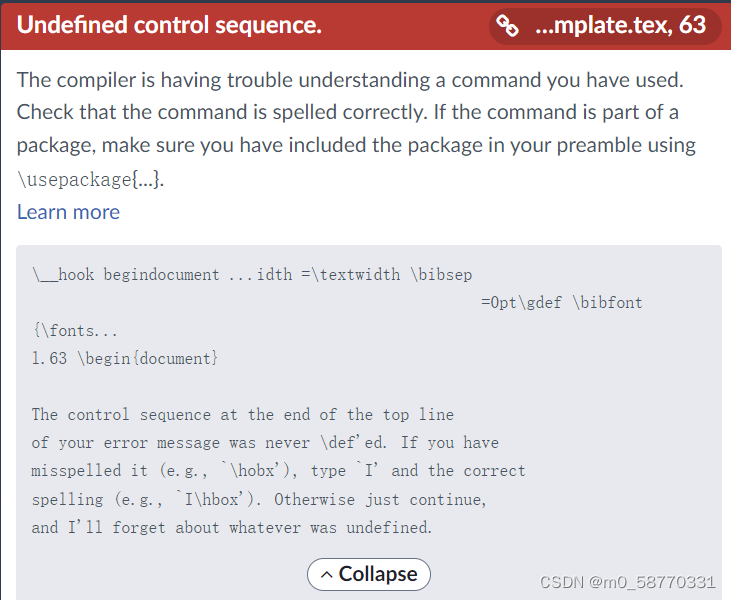 求助，Elsevier双栏模板，能编译出PDF但在\begin{document}处报错_elsevier模板第一页出现空白页-CSDN博客