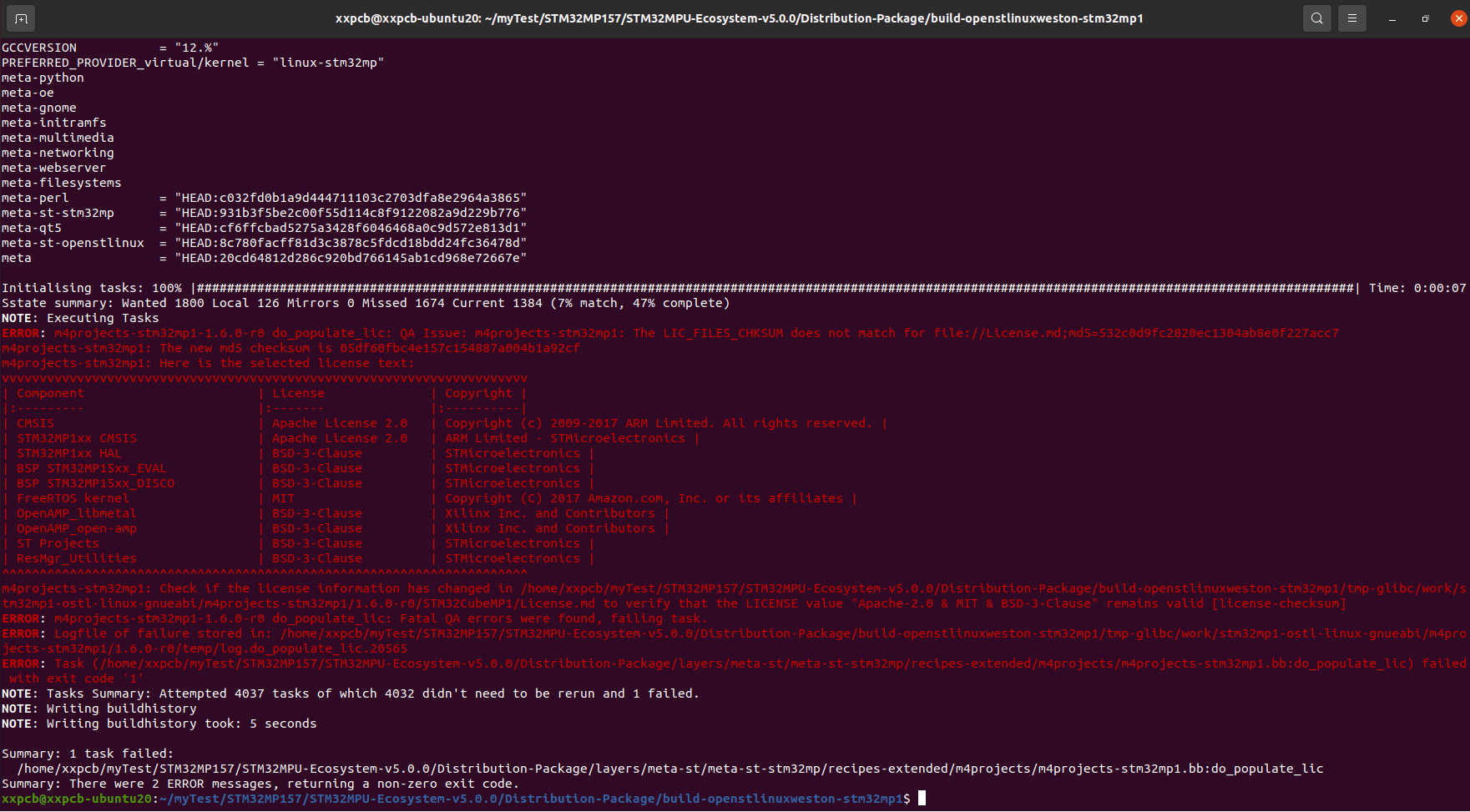 STM32MP157D-DK1开发板Qt镜像构建_bitbake fetcher error: fetcherror('unable to fetch-CSDN博客