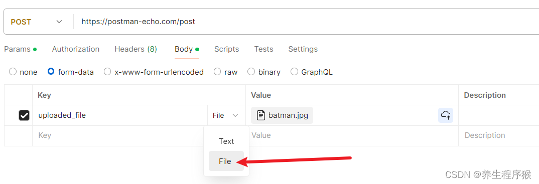 测试图片上传功能，使用postman提供的url_postman如何上传图片-CSDN博客
