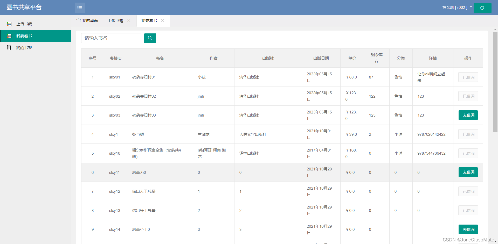 Java计算机专业基于spring Boot图书管理系统（附源码讲解）springboot图书管理系统源码 Csdn博客