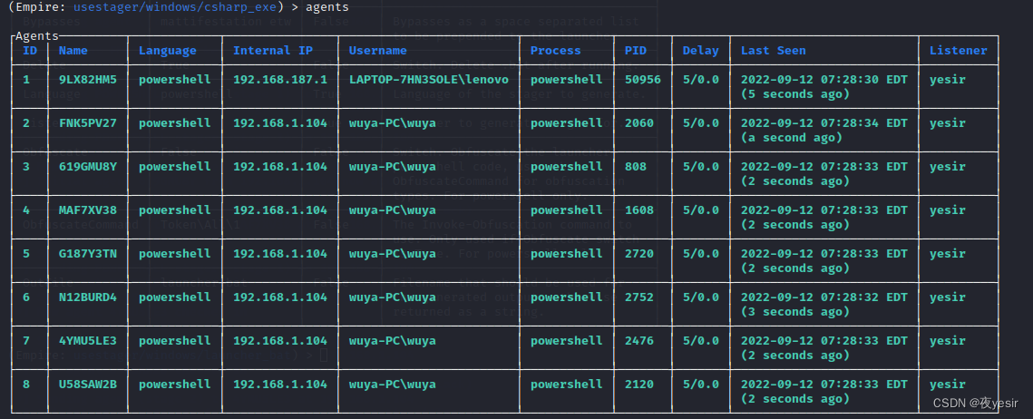 Empire（一）基础使用_powershell empire-CSDN博客