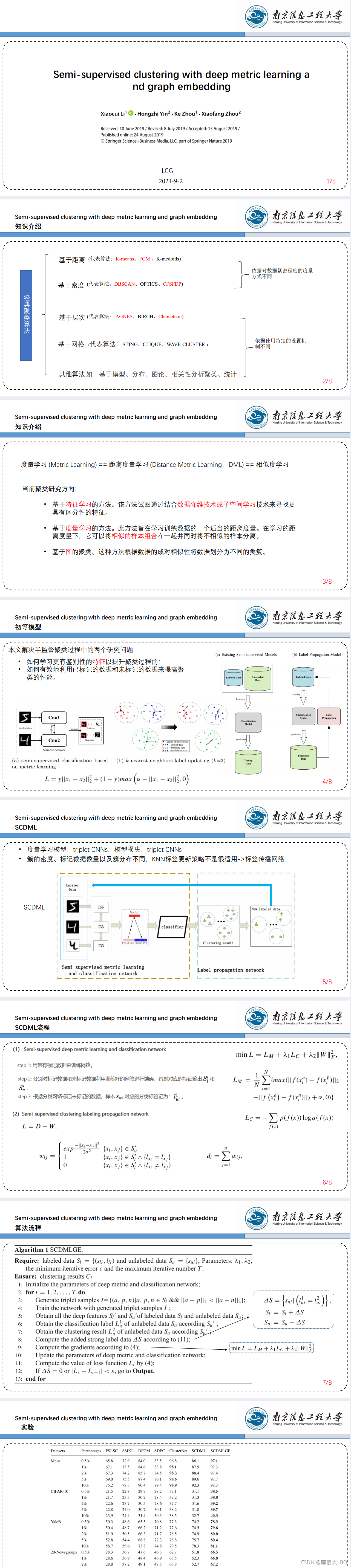 Scdml:semi Supervised Clustering With Deep Metric Learning And Graph Embedding Csdn博客