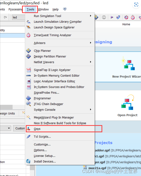 基于 NIOSII 软核的流水灯实验_platform designer-CSDN博客