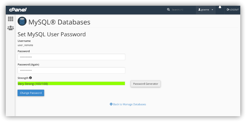 在cPanel&WHM中如何重置 MySQL 用户帐户密码_whm密码-CSDN博客
