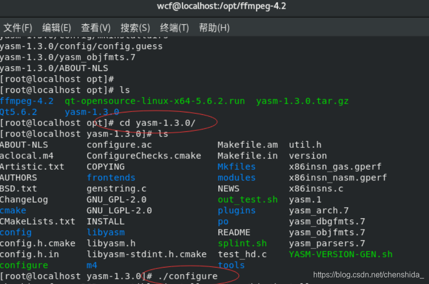 linux下成功安装ffmpeg（ 亲测有效 ）_yasm-1.3.0.tar.gz-CSDN博客