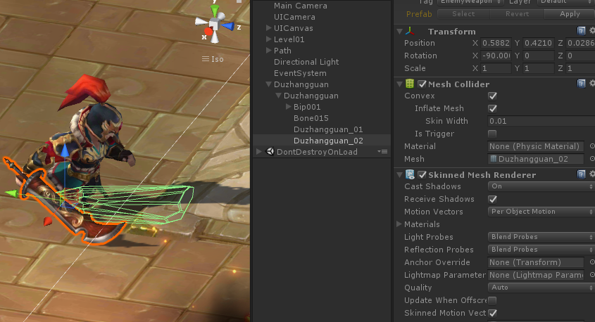 解决Unity中模型部件的MeshCollider不随动画一起运动的问题-CSDN博客