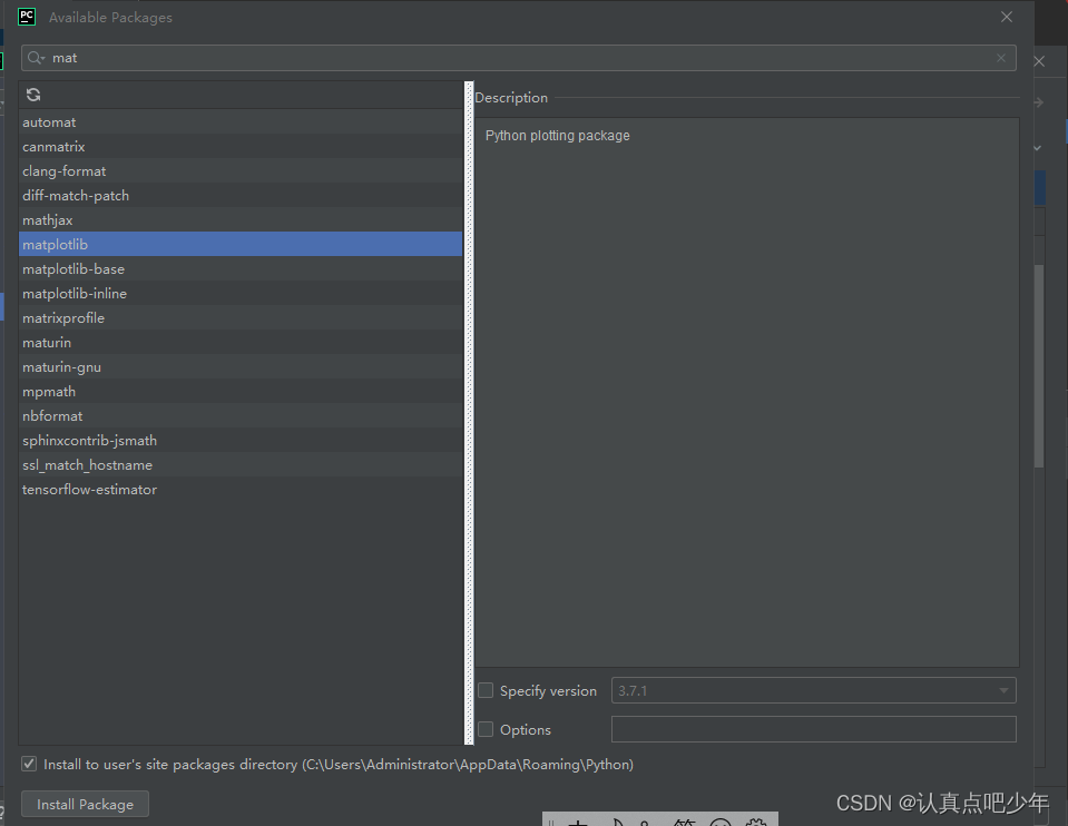 pycharm中安装matplotlib模块且自动拖动绘制图像_matplotlib pycharm-CSDN博客