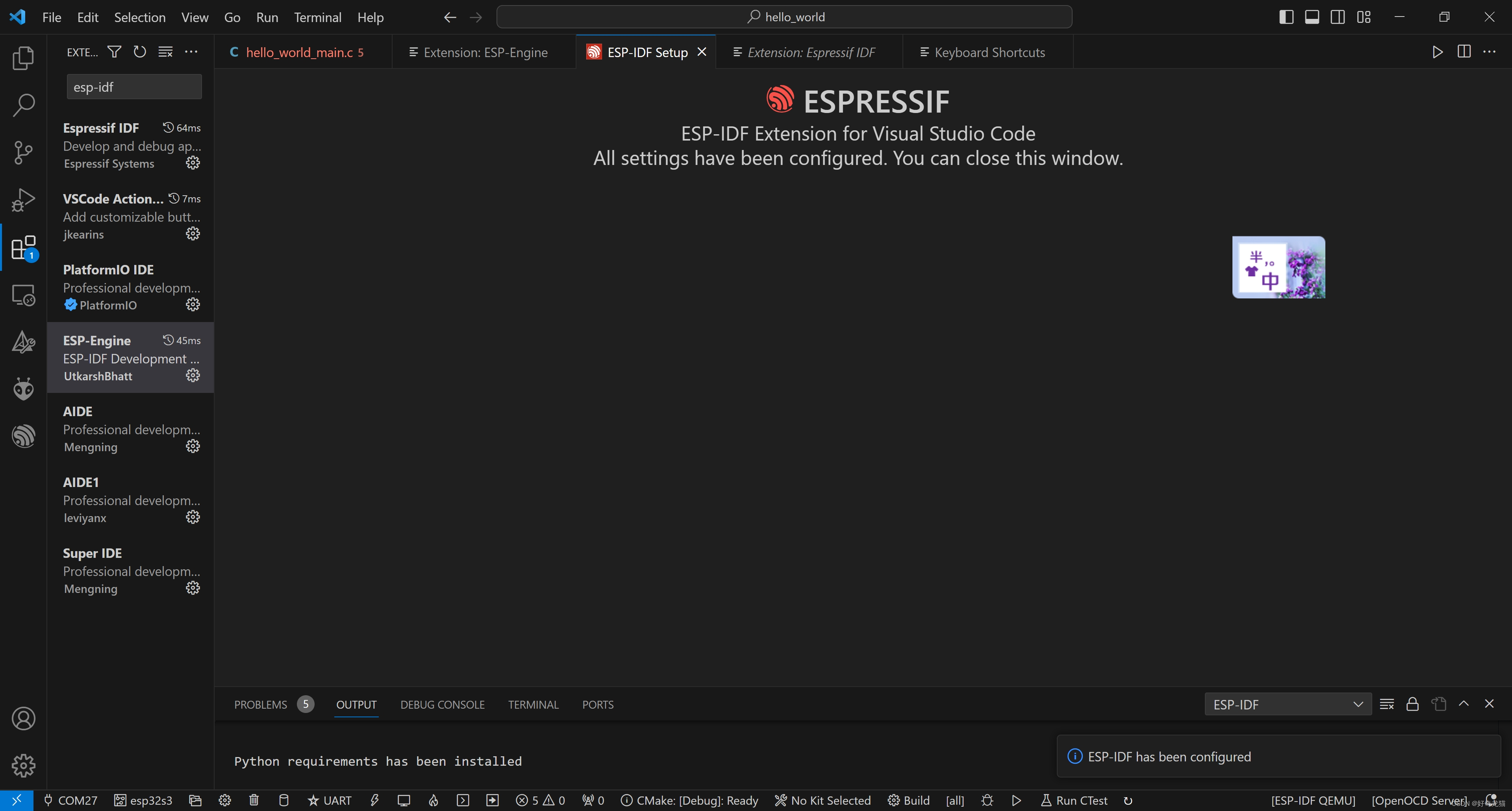 【ESP32-PC电脑windows-环境搭建-记录-hello-world-运行基础样例学习】_esp32怎么连接电脑-CSDN博客