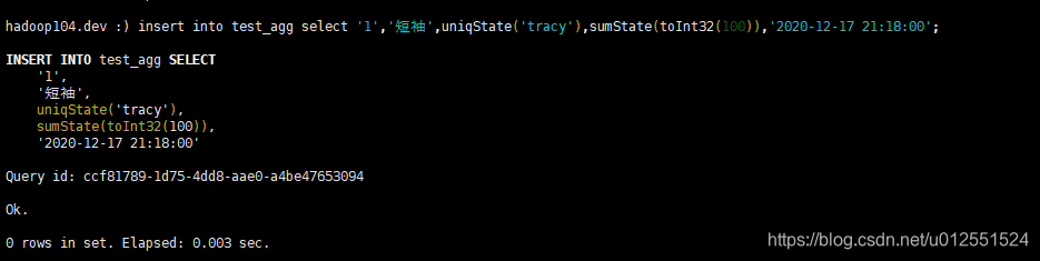 ClickHouse入门：表引擎-AggregatingMergeTree_clickhouse aggregatingmergetree-CSDN博客
