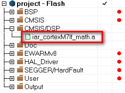 【STM32H7的DSP教程】第7章 ARM DSP源码和库移植方法（IAR8）_stm32h7 标准库-CSDN博客