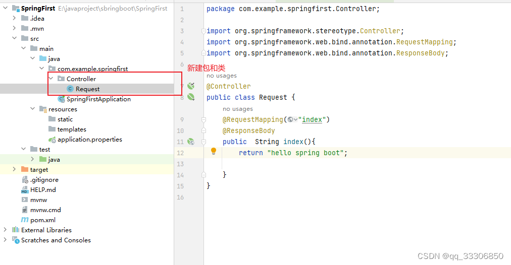 IDEA创建Spring Boot项目_springboot idea 创建包-CSDN博客