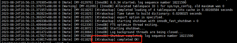 XtraBackup对Mysql数据热备份_[error] [my-011825] [xtrabackup] failed to execute-CSDN博客