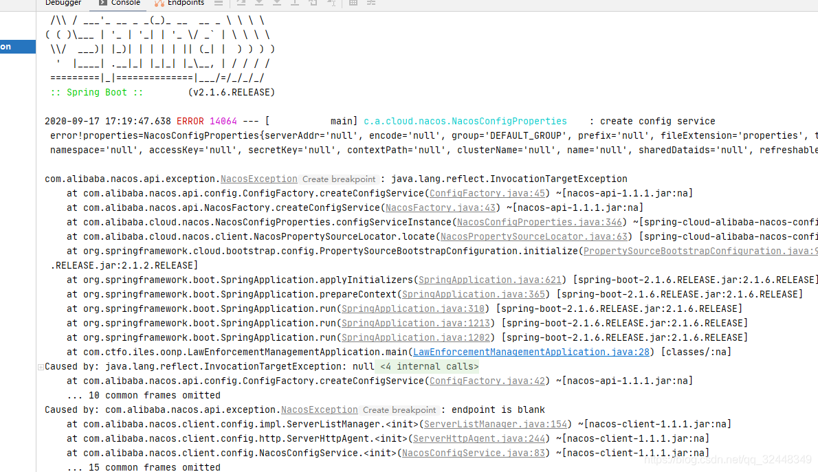 NacosException: endpoint is blank 问题解决-CSDN博客