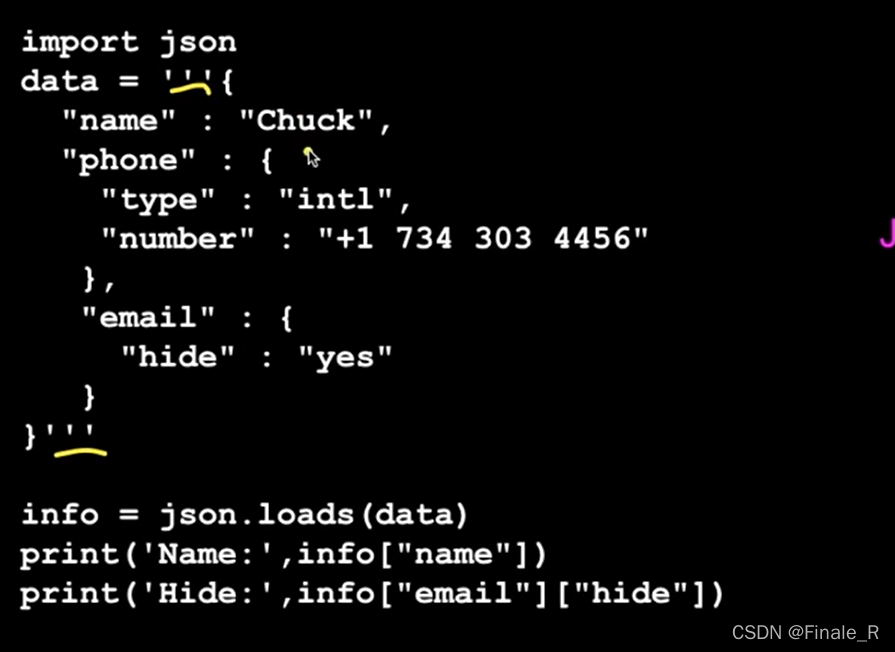 20220116学习记录-py4e lesson 13 WEB-JSON_解析json类型[ "glenn", "sally", "jen" ]-CSDN博客