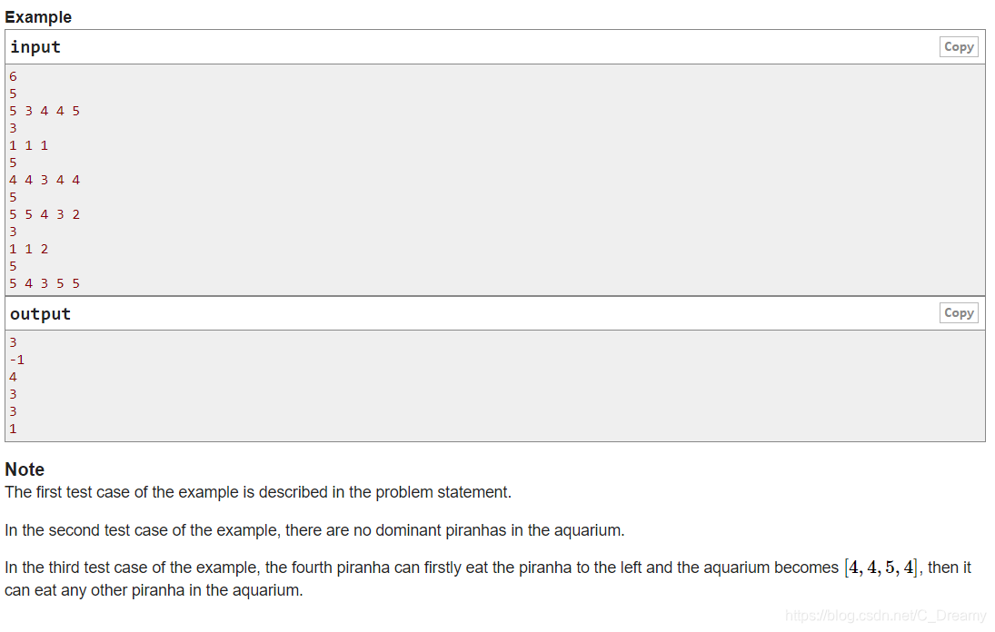 Codeforces Round #677 (Div. 3) C. Dominant Piranha-CSDN博客