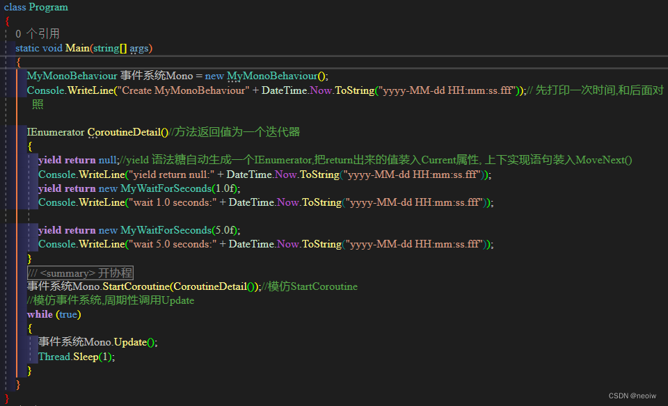 【Unity】协程底层机制,嵌套协程原理,WaitForSeconds等YeildInstruction原理_unity 协程嵌套-CSDN博客