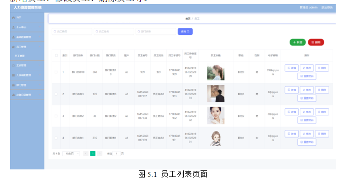 基于java中的springboot框架实现人力资源管理系统的设计演示【附项目源码论文说明】java Spring Boot Javafx