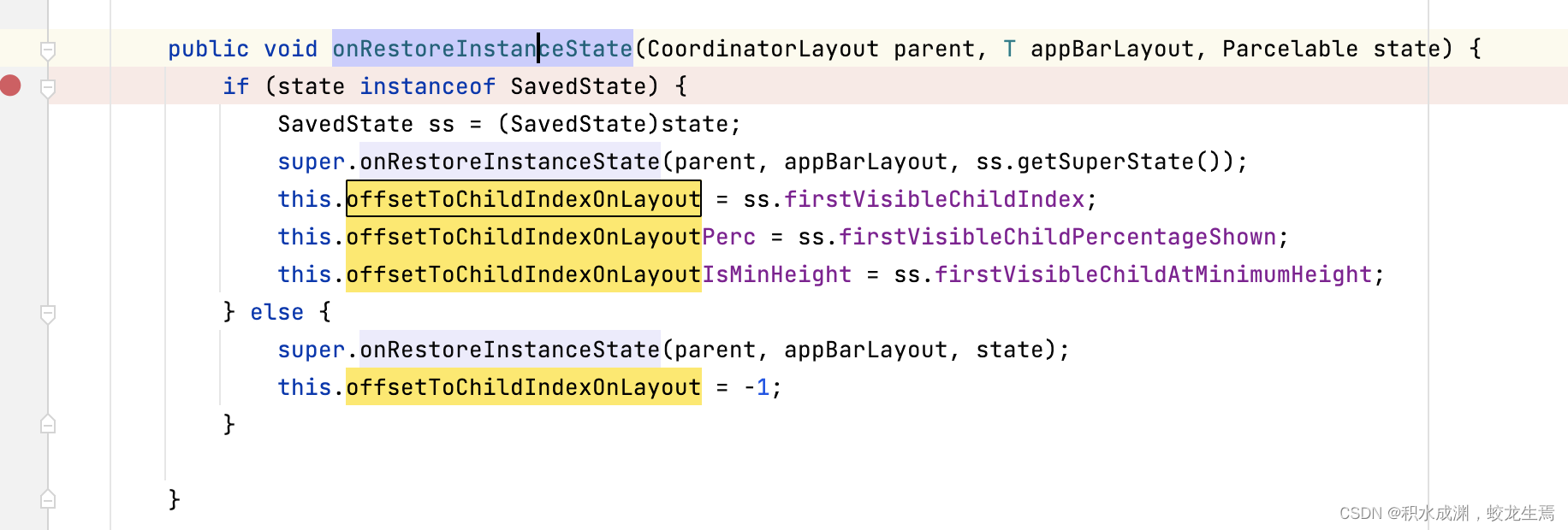 CoordinatorLayout/AppBarLayout记录滚动位置异常问题_coordinatorlayout 位置-CSDN博客