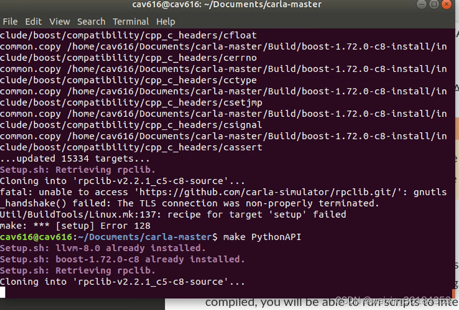 Ubuntu18.04源码编译Carla0.9.13保姆级教程_下载carla源码编译-CSDN博客