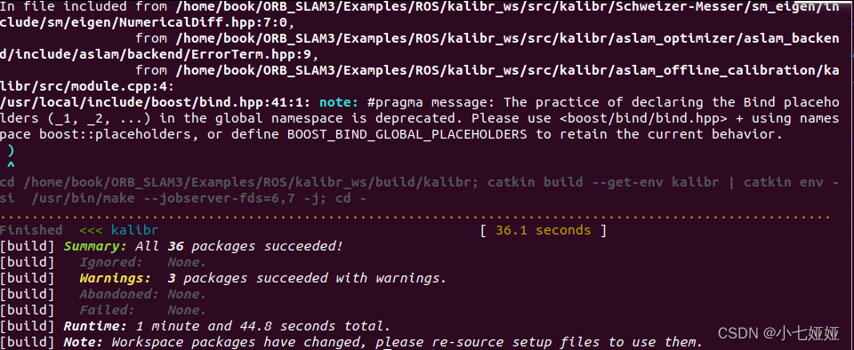 在使用kalibr标定的时候ImportError: No module named numpy_eigen|Ubuntu18.04安装kalibr-CSDN博客