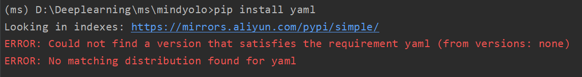 解决ModuleNotFoundError: No module named ‘yaml‘_modulenotfounderror: no ...