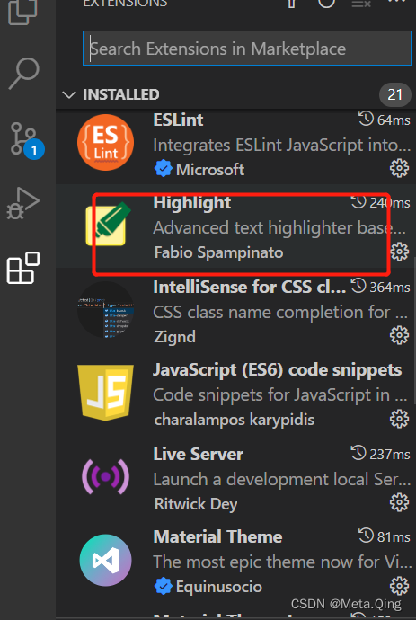 如何在VsCode种高亮(Highlight)类(class)和Id选择器?_vscode color highlight-CSDN博客