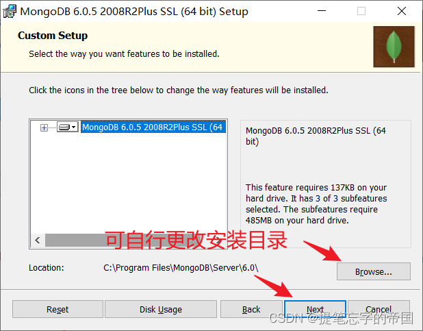 【MongoDB】windows安装MongoDB6.0.5+可视化界面软件_mongodb可视化界面-CSDN博客