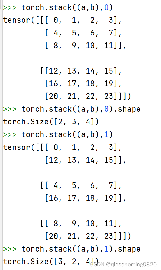 pytorch中torch.stack()的功能-CSDN博客