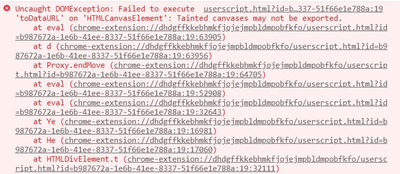 Failed to execute 'toDataURL' on 'HTMLCanvasElement': Tainted canvases may not be exported [已解决 ...