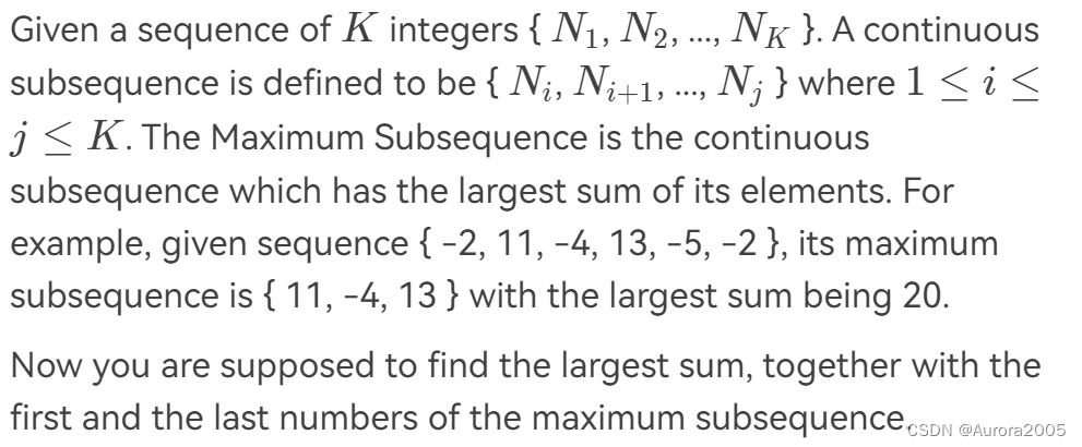 pat mooc 数据结构 01-复杂度2 Maximum Subsequence Sum-CSDN博客