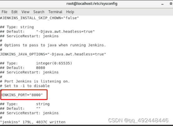 Linux（CentOs)配置jenkins端口并重启jenkins-CSDN博客