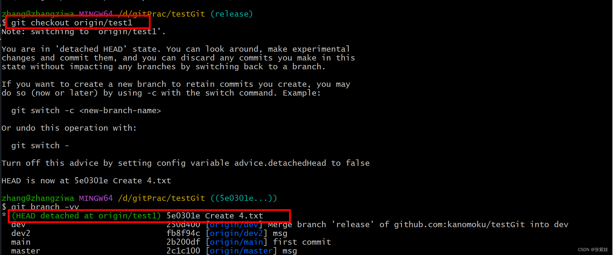 Git 核心概念详解：HEAD、游离 HEAD、origin/HEAD、ORIG_HEAD 和 FETCH_HEAD_detached head-CSDN博客