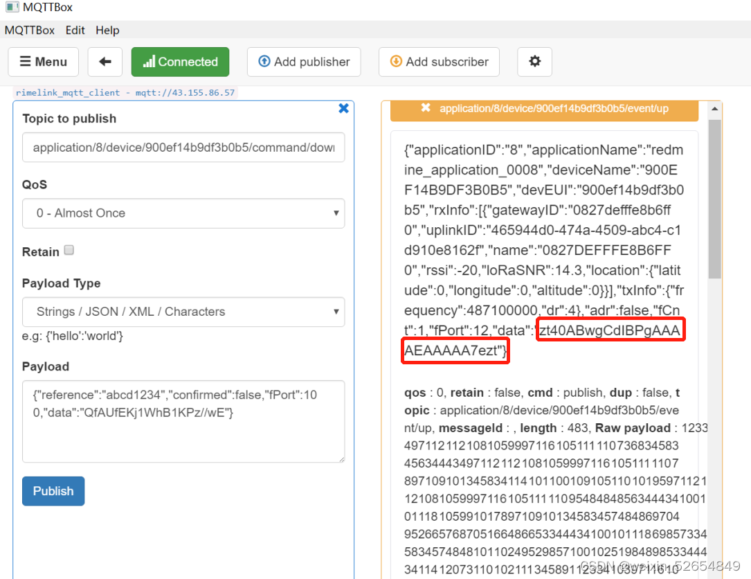 ChirpStack与MQTT数据打通_chirpstack mqtt-CSDN博客