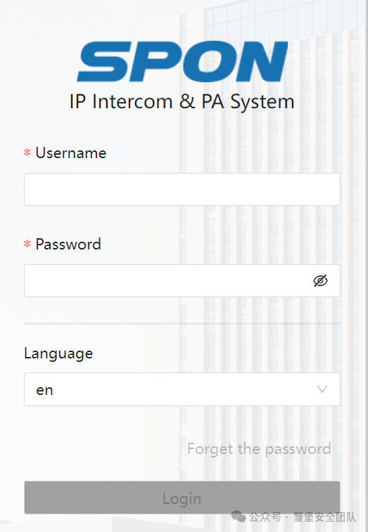 世邦通信SPON IP网络对讲广播系统/html/factory.html 接口处存在弱口令_世邦对讲初始密码rdc-CSDN博客