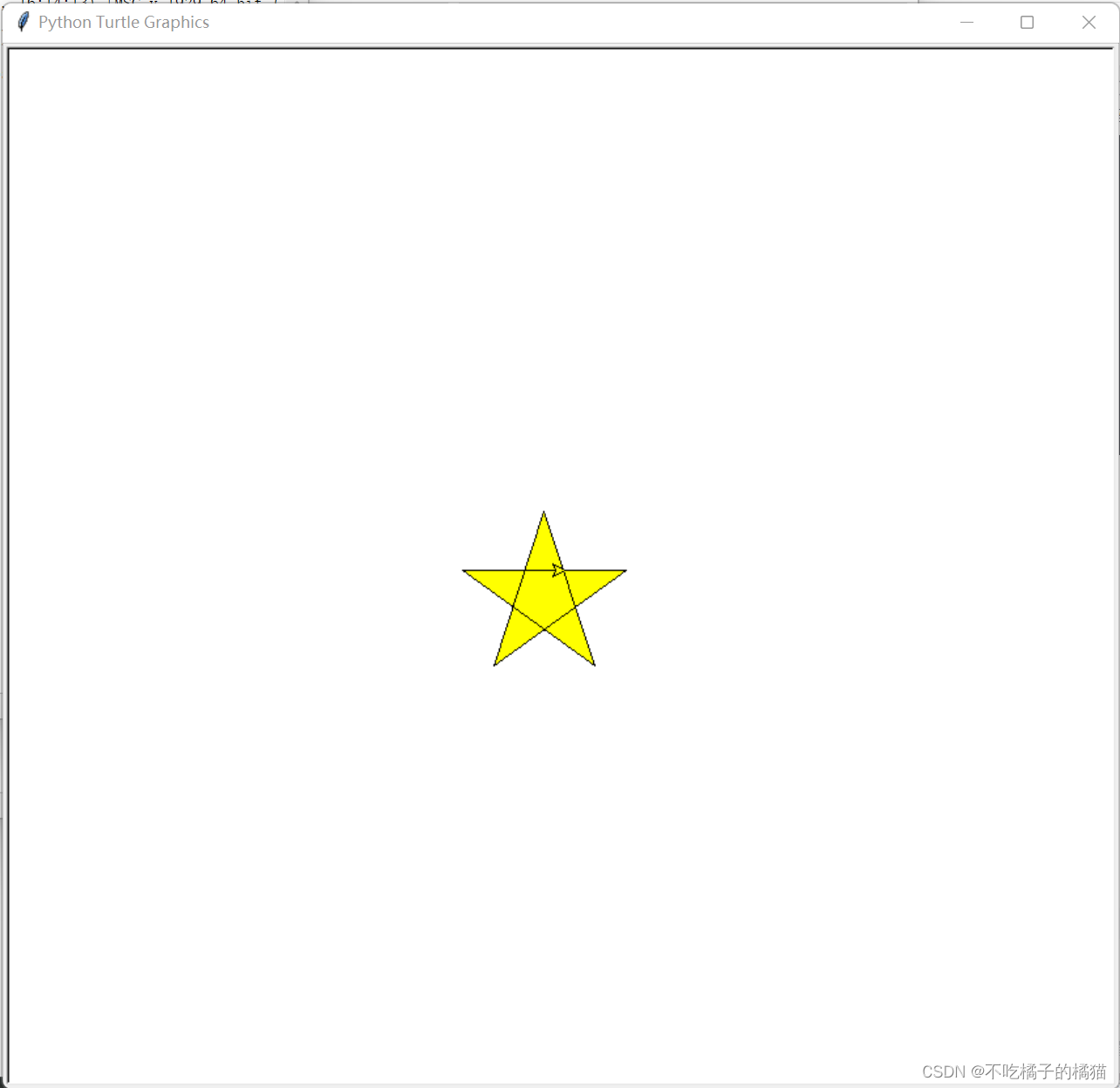 Python Turtle简笔画（五角星）python用turtle画五角星代码 Csdn博客
