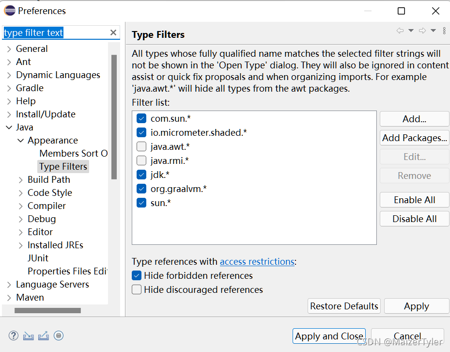 Eclipse中Java AWT包的方法提示不全的解决方法_eclipse代码提示显示不全-CSDN博客