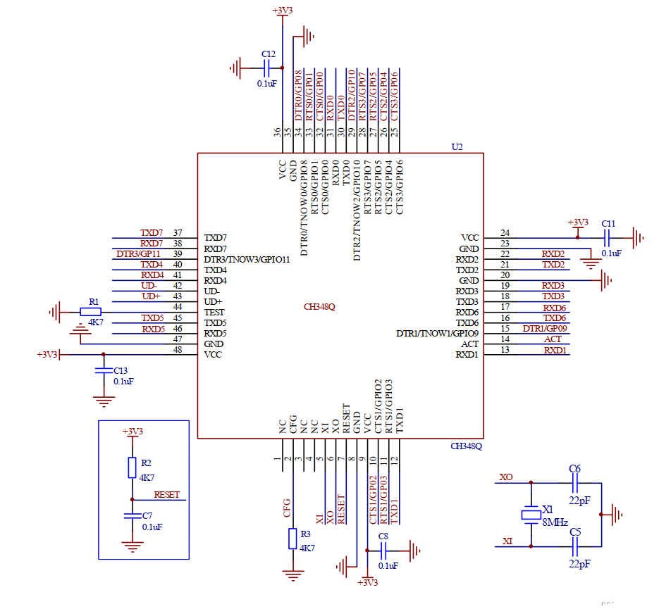 usb转32串口方案_ch334原理图-CSDN博客