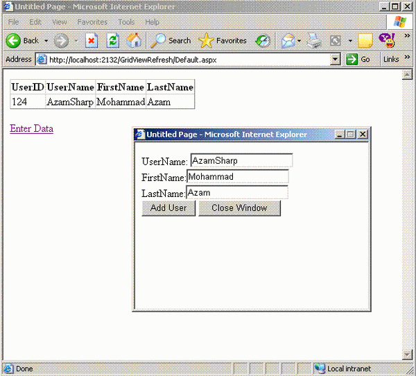Refresh a GridView control on the parent page, from a pop up window-CSDN博客